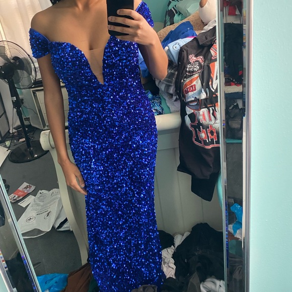 SHEIN | Dresses | Royal Blue Prom Dress | Poshmark